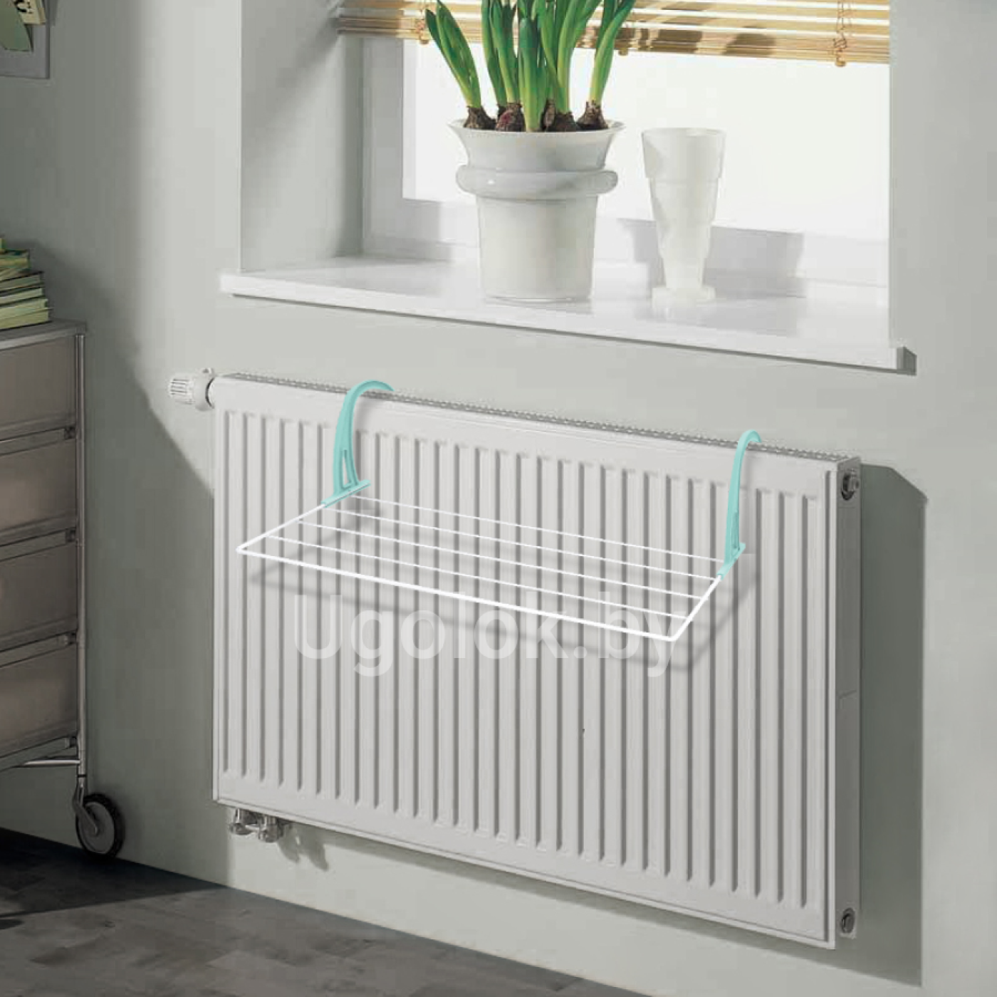 Сушилка для белья на батарею 650 мм СБ5-65П NIKA (белая) — купить по низкой цене | Ugolok.by